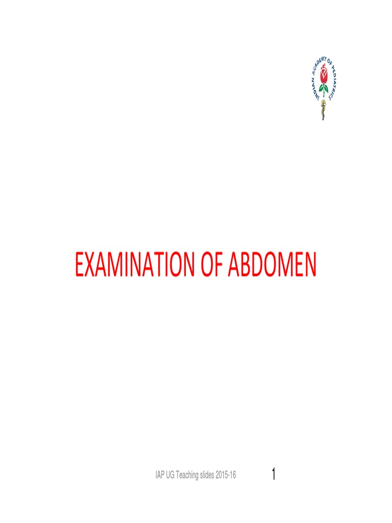 Examination of Abdomen | PDF | Abdomen | Spleen