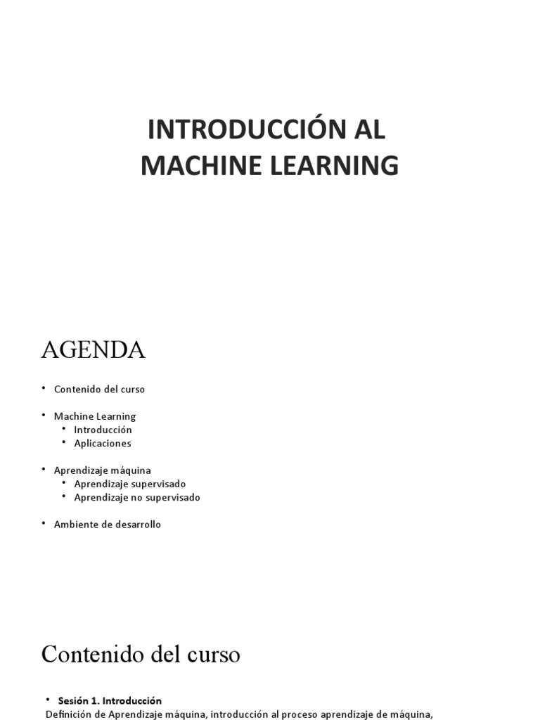 Presentación Machine Learning | PDF | Aprendizaje automático | Red neuronal artificial