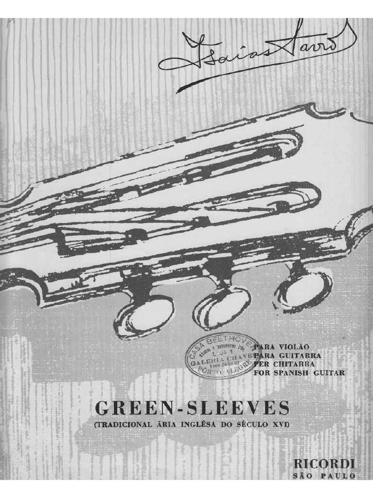 Greensleeves Arr. Isaias Savio For Classical Guitar PDF | PDF