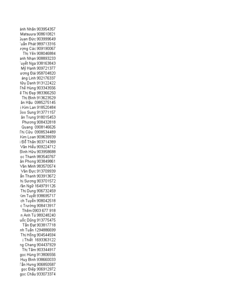 Data Anh Hoàng | PDF