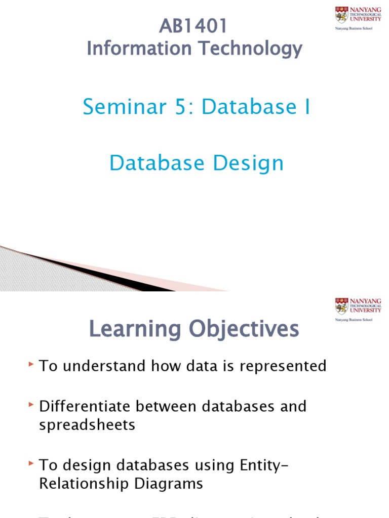 Seminar 6 - Database-Design | PDF | Databases | Relational Database
