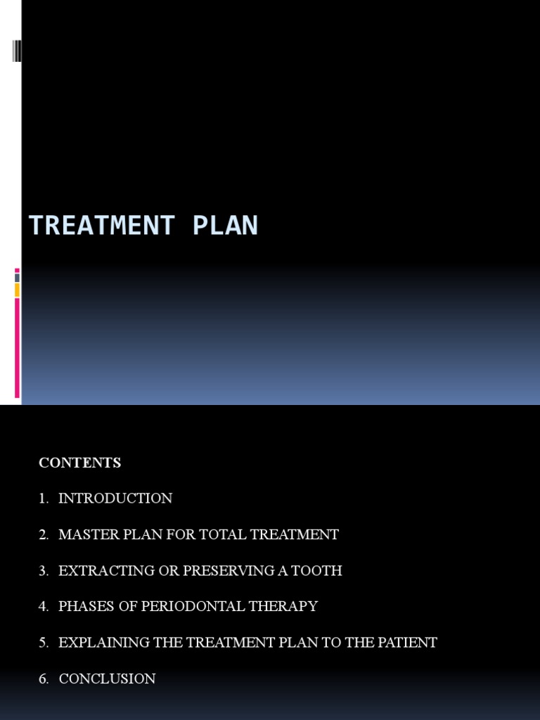 Treatment Plan | PDF | Periodontology | Dental Implant