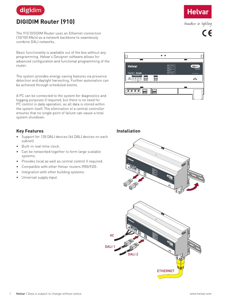 DIGIDIM Router (910) : Installation Key Features | PDF | Computer ...