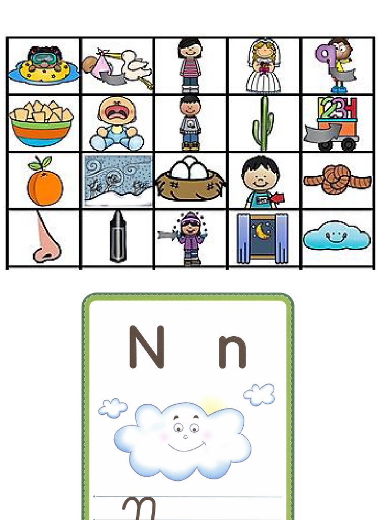 PPT Letra N | PDF | Estudios de idiomas extranjeros | Poesía