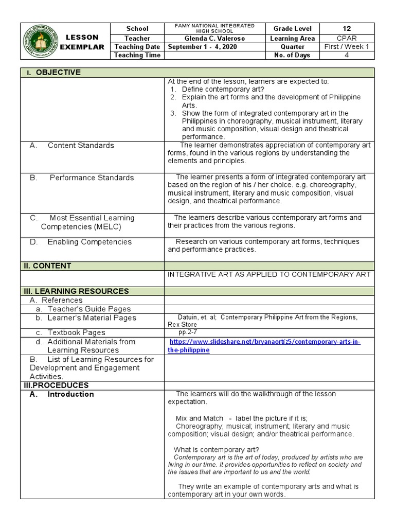 CPARW1 | PDF | Pedagogy | Education Theory