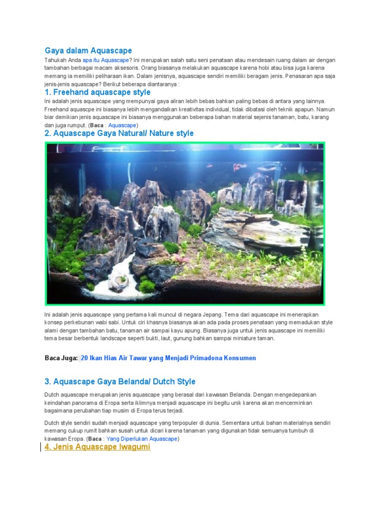 7 Model Aquascape | PDF