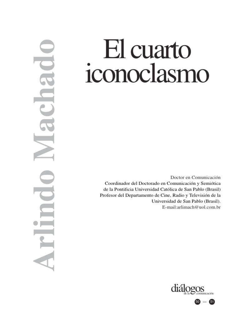 El Cuarto Iconoclasmo | PDF | Imagen | Platón