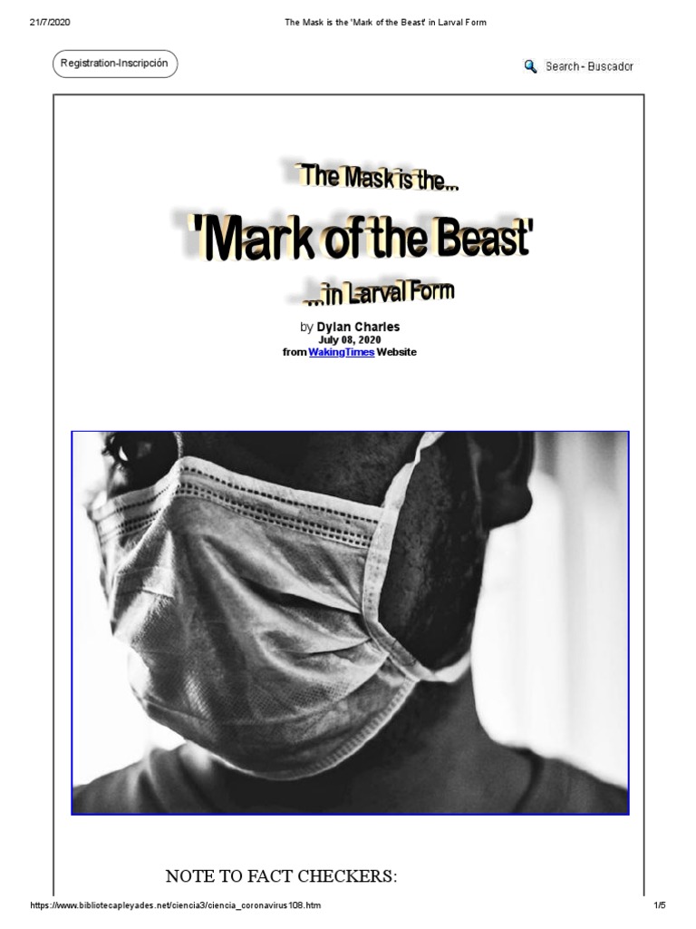 The Mask Is The 'Mark of The Beast' in Larval Form | PDF | The Beast ...