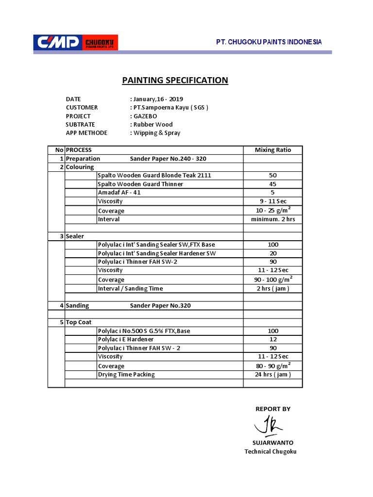 Painting Spec Gazebo PDF | PDF