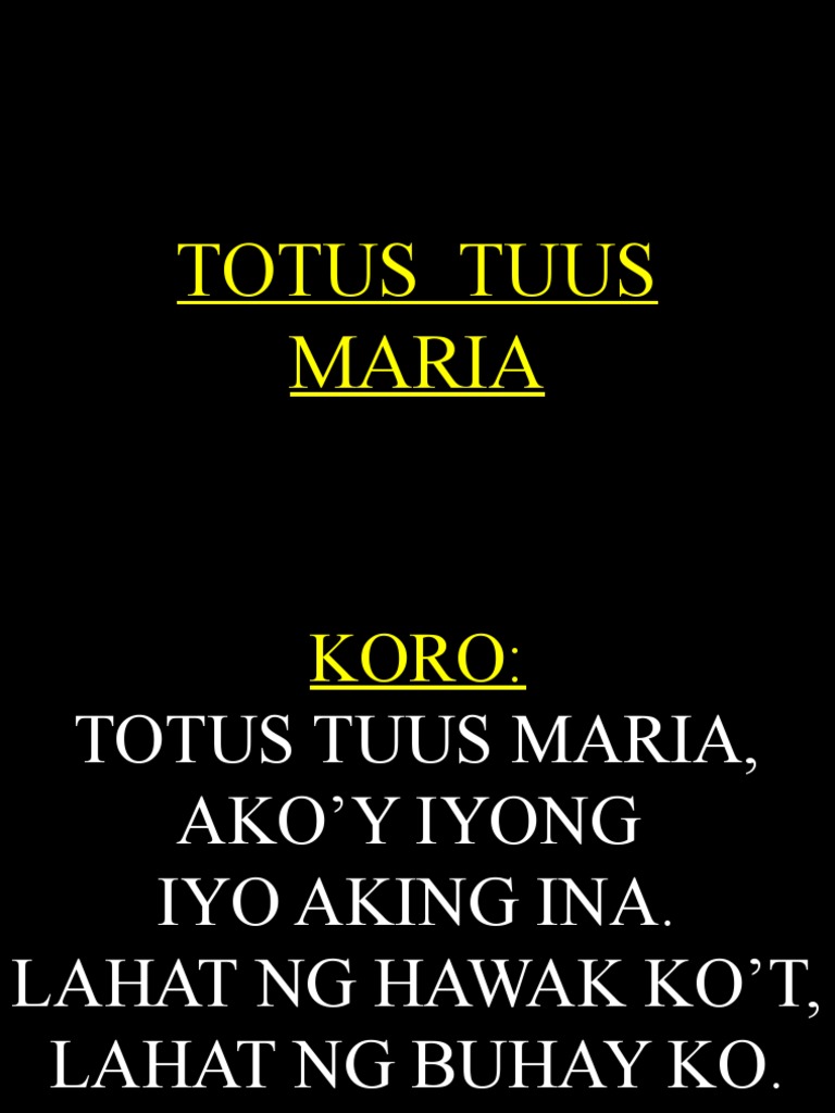 Totus Tuus | PDF