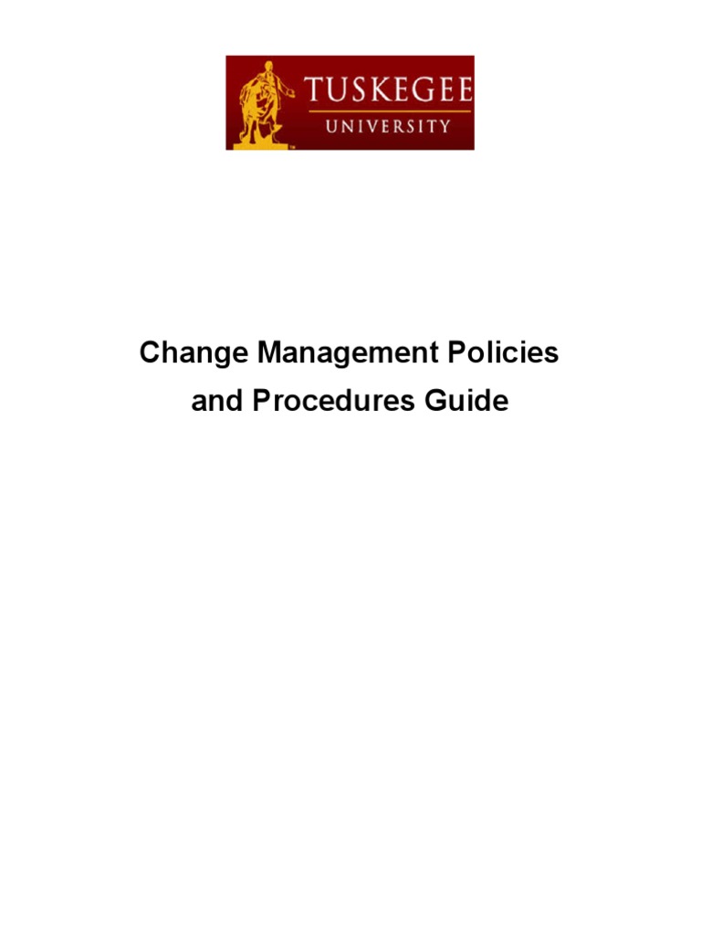 Change Management Policies Final | PDF | Change Management | Itil