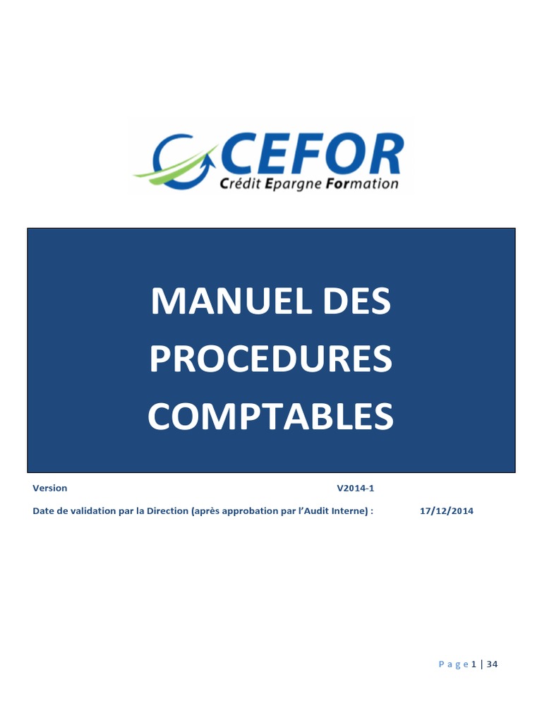 Manuel des Procédures Comptables | PDF | Facture | Comptabilité