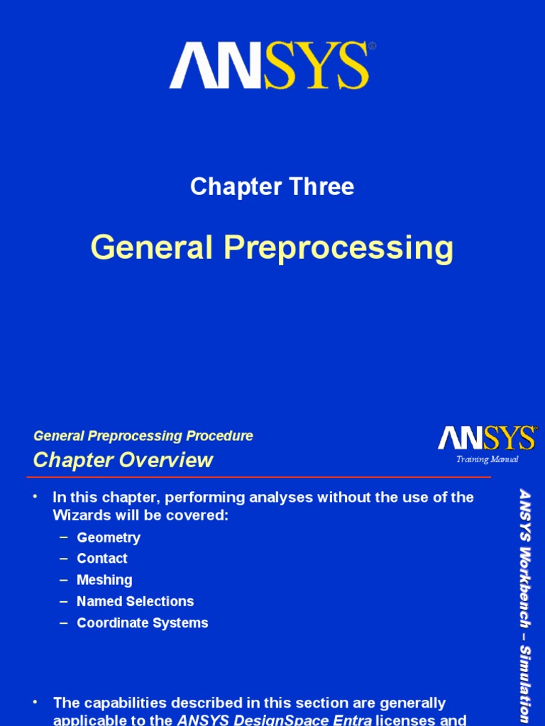 General Preprocessing: Chapter Three | PDF | Simulation | Graphical User Interfaces