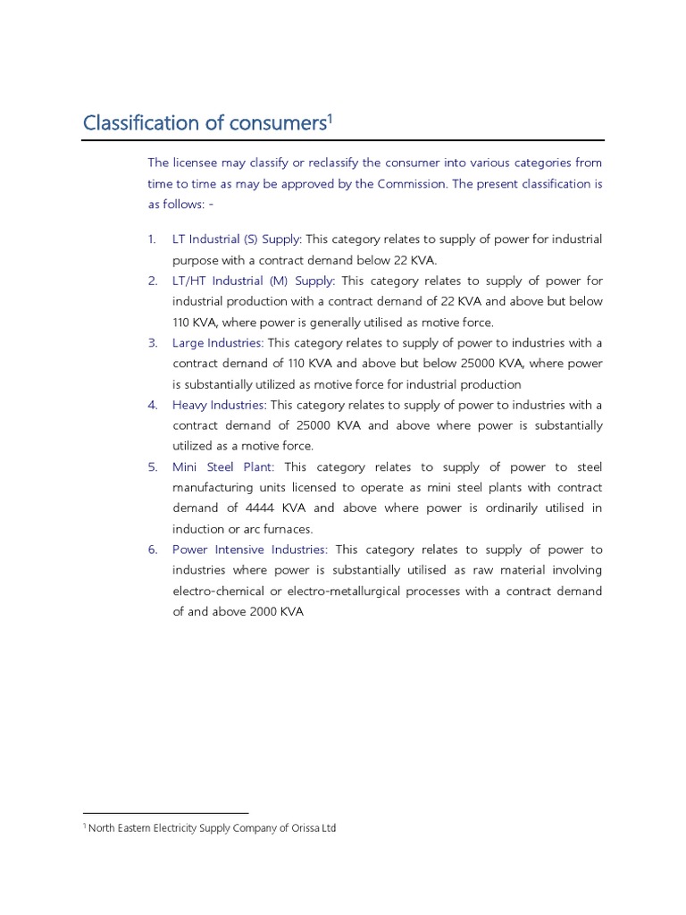 Classification of Consumers | PDF