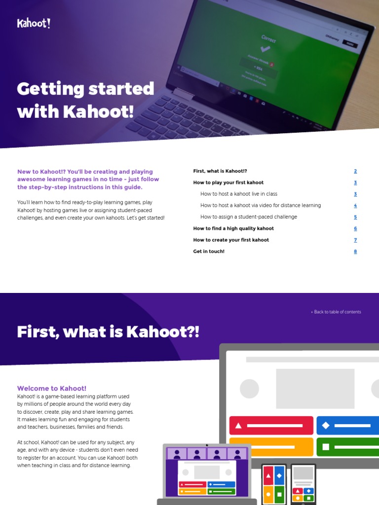 Getting Started With Kahoot! | PDF | Software | Communication