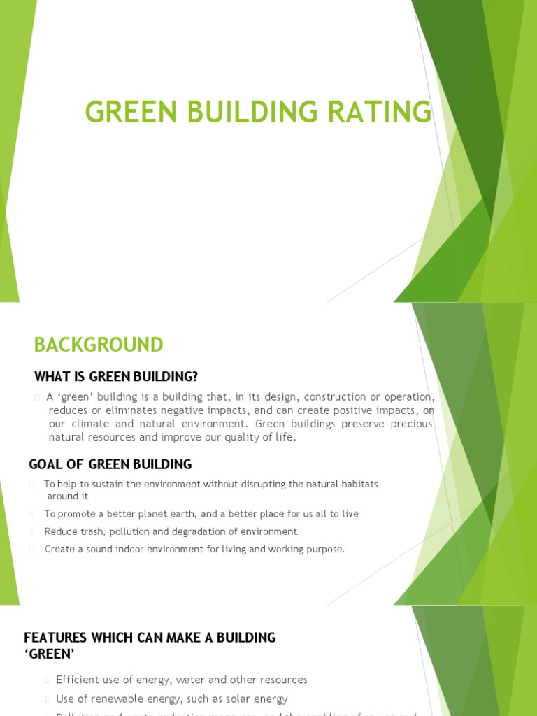 Green Building Rating Systems | PDF | Green Building | Leadership In ...