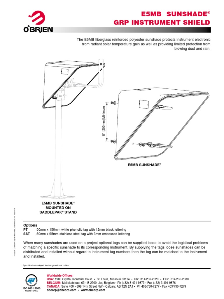 004 - GRP Instrument Sheild | PDF | Civil Engineering | Economic Sectors