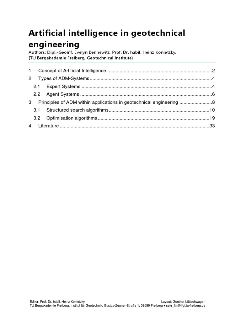 Artificial Intelligence in Geotechnical Engineering | PDF | Autoregressive Integrated Moving ...