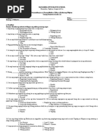 2ND Quarter Exam Komunikasyon at Pananaliksik | PDF