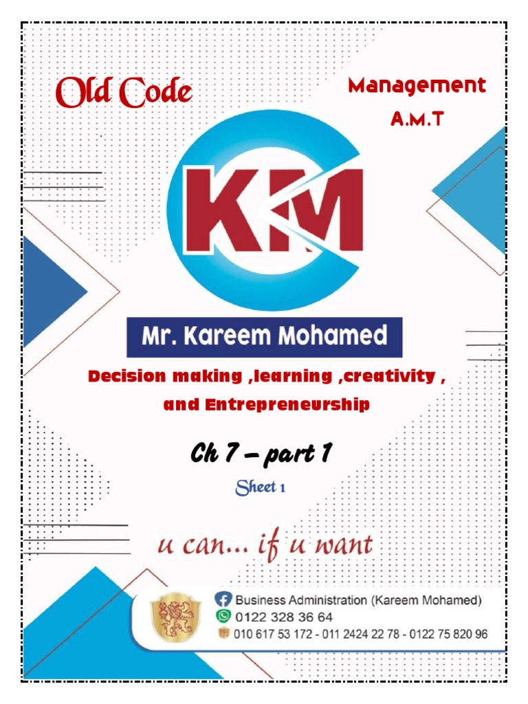 CH 7 Part 1 | PDF | Decision Making | Intuition