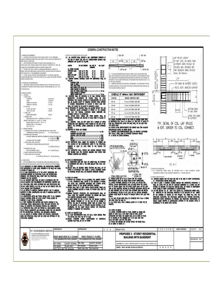 General construction notes | PDF | Structural Steel | Concrete