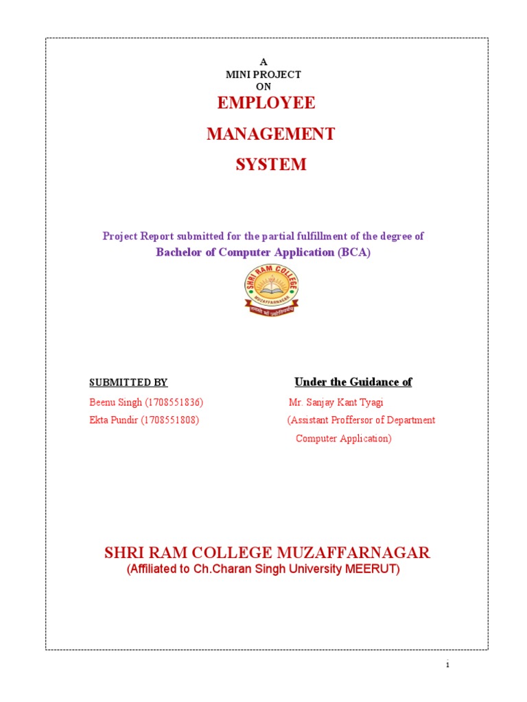 Employee Management System Overview | PDF | Windows 10 | Databases