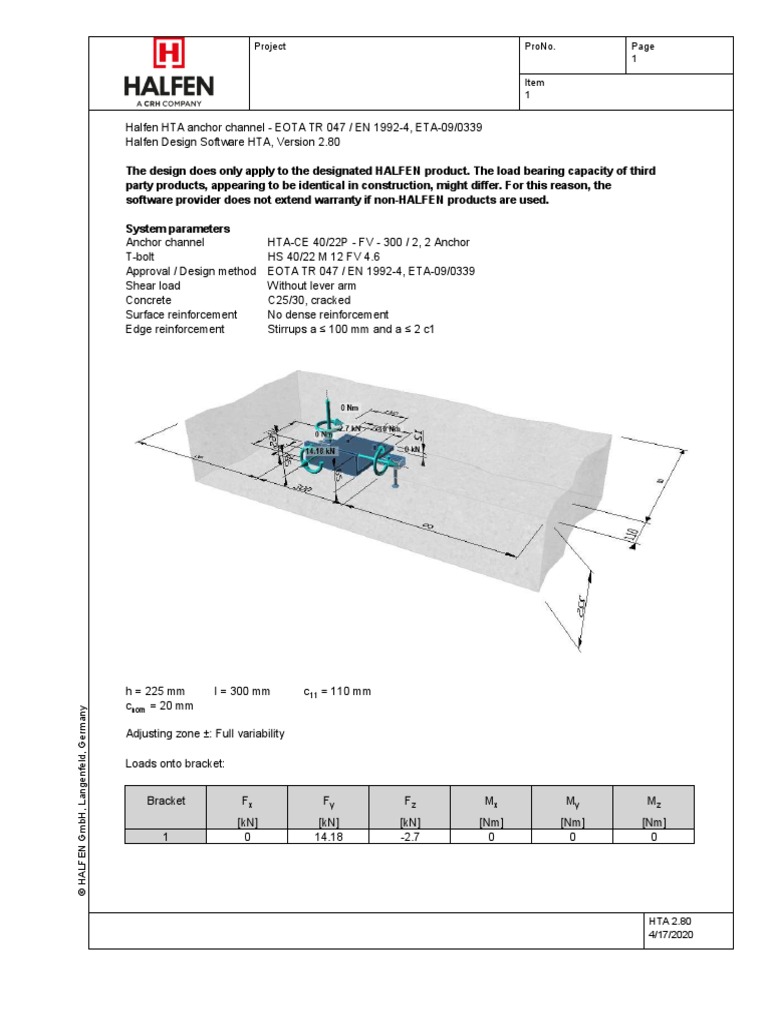 Halfen Design PDF | PDF | Composite Material | Concrete