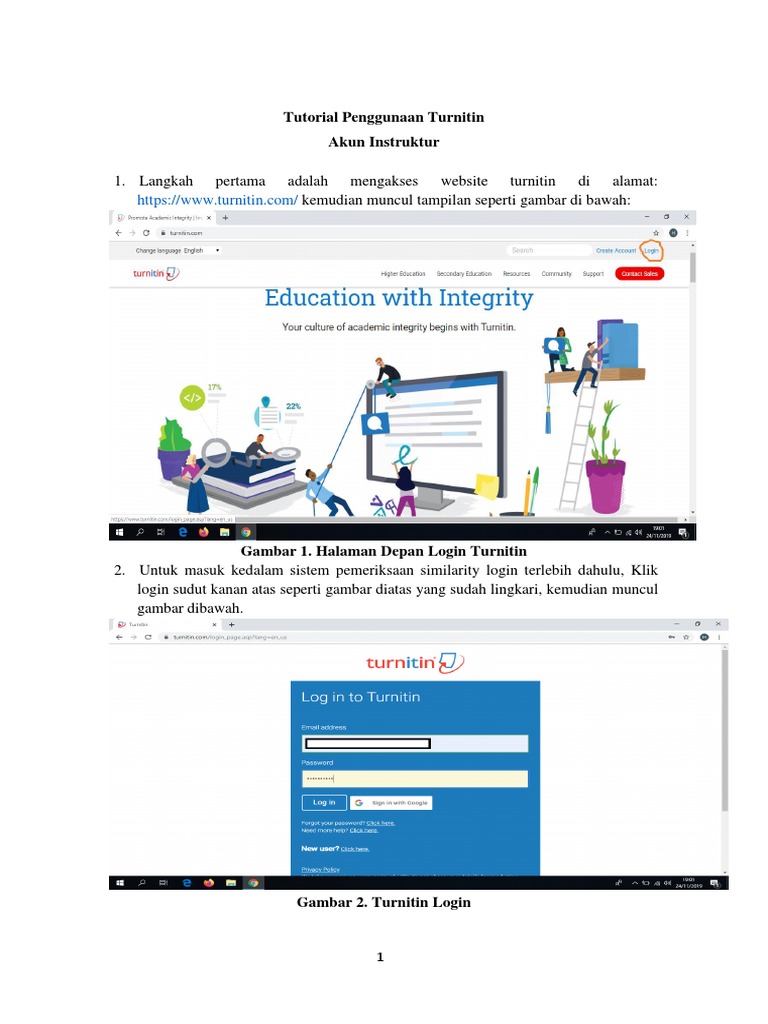 Tutorial Turnitin Singkat PDF | PDF