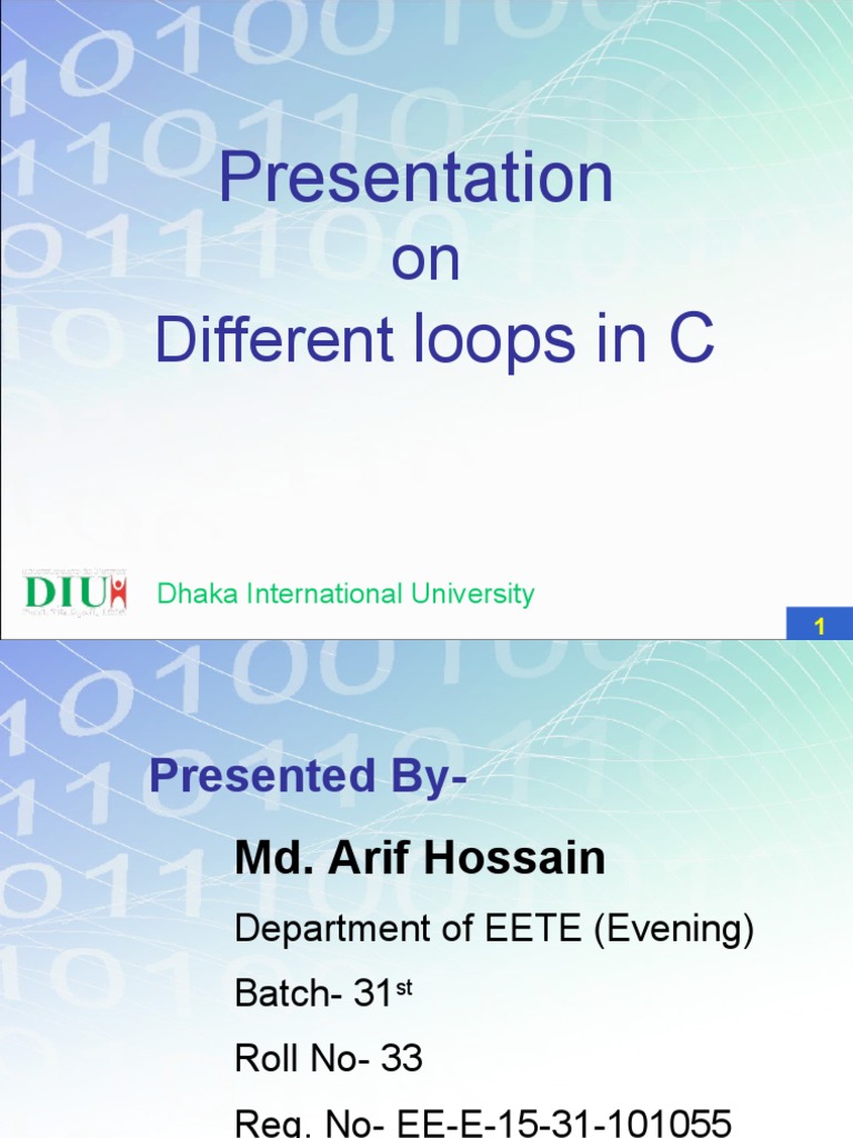 Loop in C | PDF | Control Flow | Computer Programming