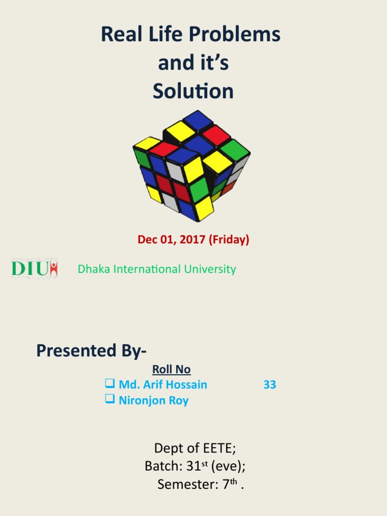 Real Life Problem and Solution | PDF | Electrical Network | Electrical ...
