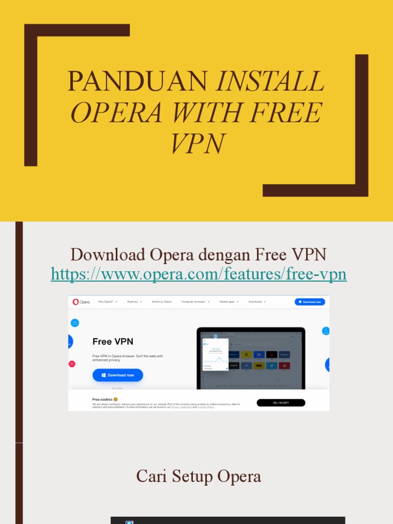 Panduan Install Opera With Free VPN | PDF | Computers