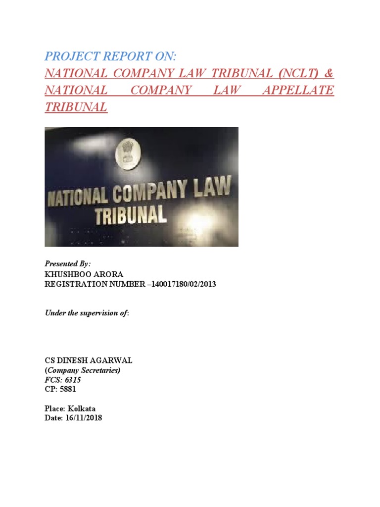 Setting Up of NCLT & NCLAT | PDF | Corporate Law | Jurisdiction