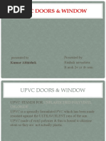 Project Report On Upvc Door/windows Frame | PDF | Window | Polyvinyl ...