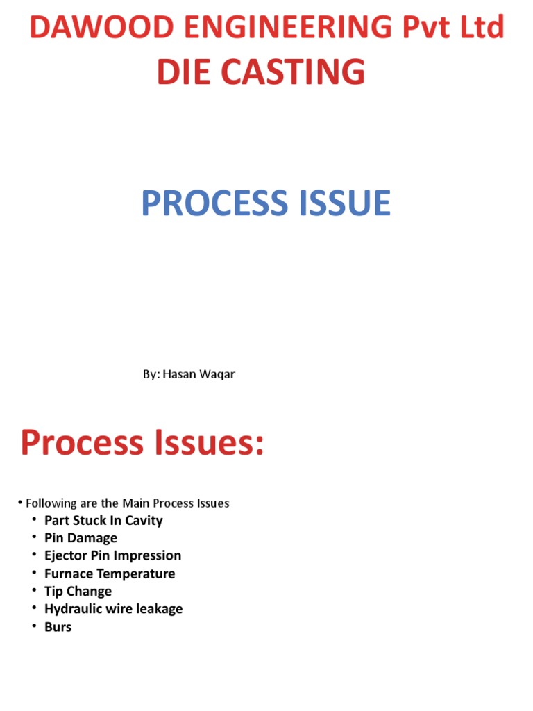 Die Casting: Process Issue | PDF | Building Materials | Procedural ...