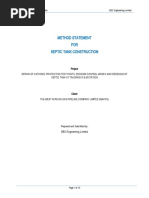 Water Tank Cleaning Method of Statement | PDF | Water | Disinfectant
