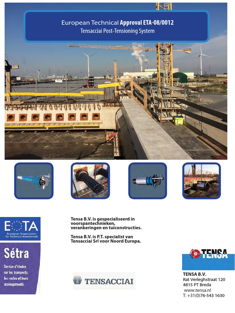 TENSACCIAI Post-Tensioning System Overview | PDF | Prestressed Concrete ...