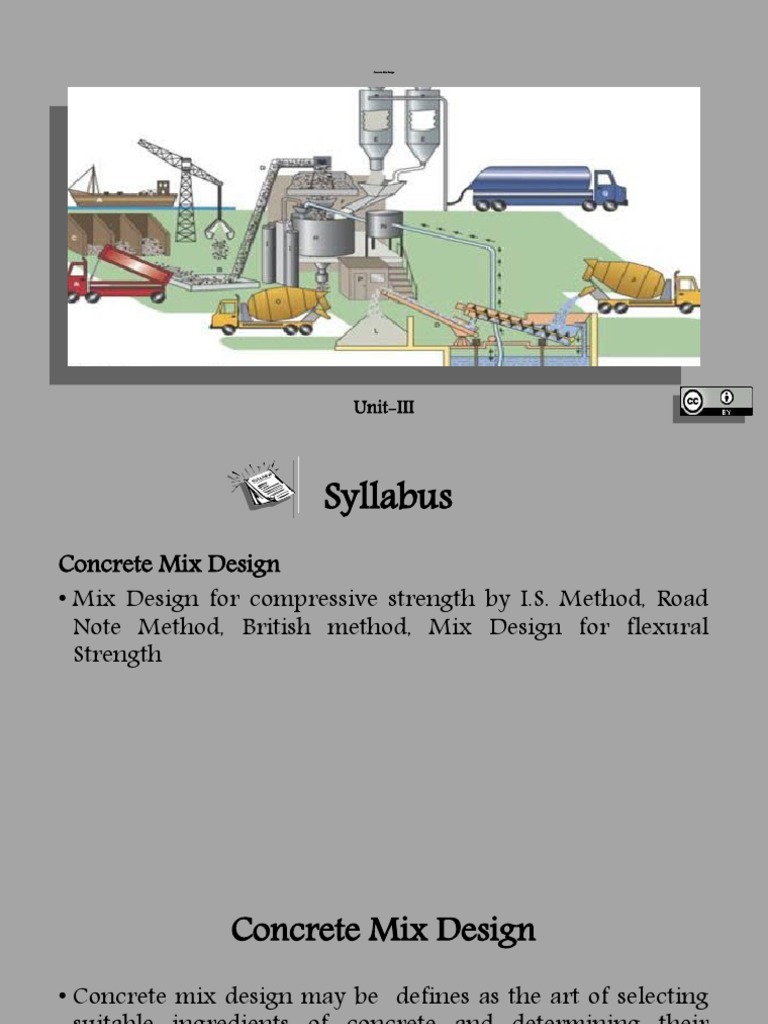 Unit-III: Concrete Mix Design | PDF | Concrete | Construction Aggregate