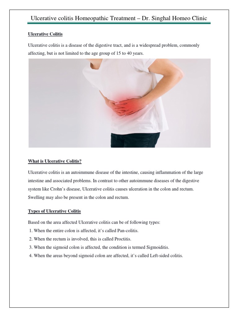 Ulcerative Colitis Homeopathy Care | PDF | Self-Improvement | Science ...