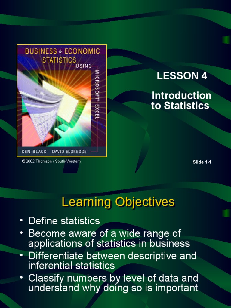 Introduction To Statistics Pdf Level Of Measurement Statistics