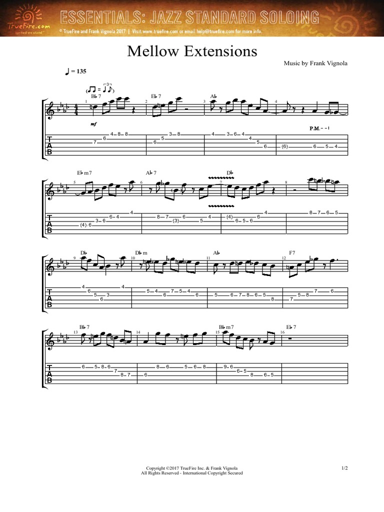 Mellow Extensions: Music by Frank Vignola | PDF | Freedom Of Expression ...