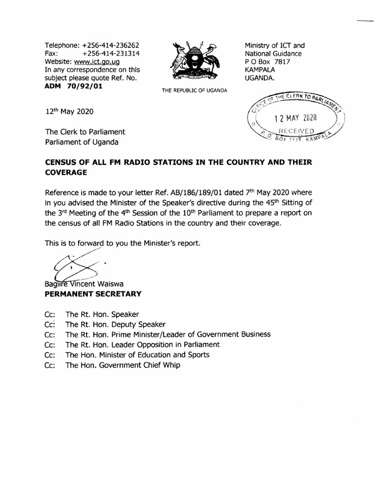 Census of All Radio Stations in Uganda and Their Coverage | PDF | Radio ...