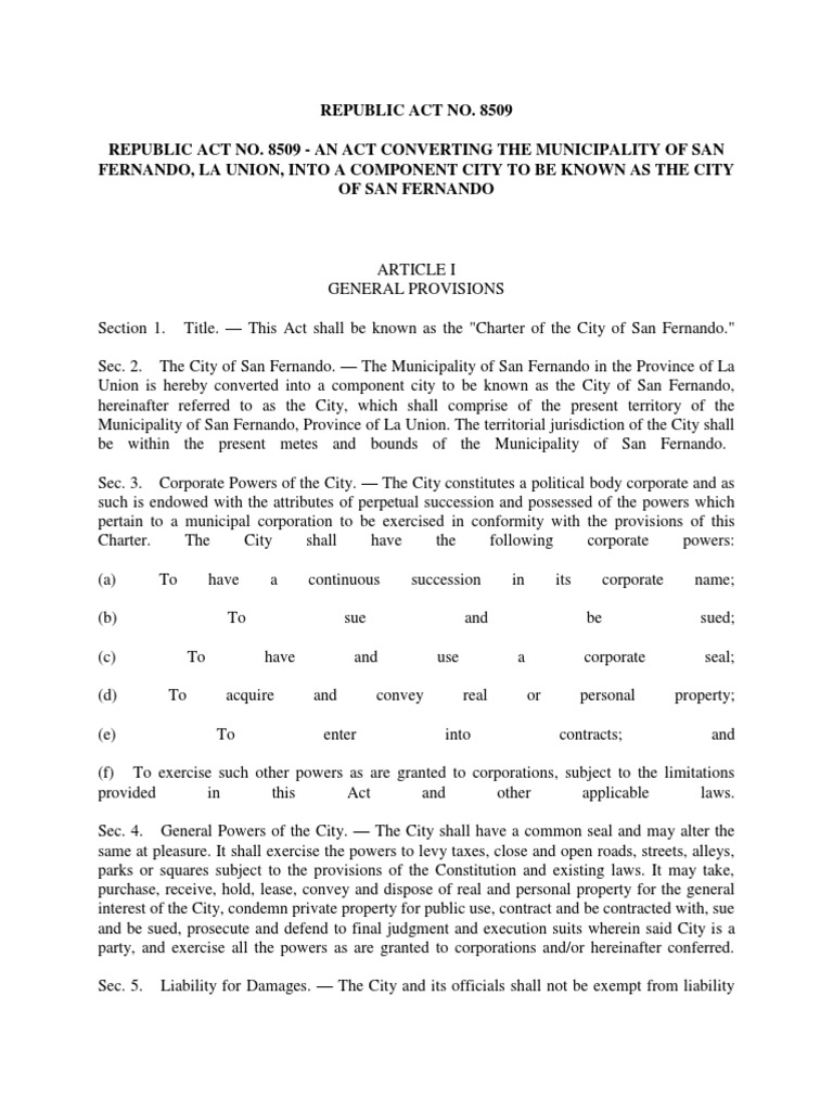 Ra 8509 | PDF | Quorum | Taxes