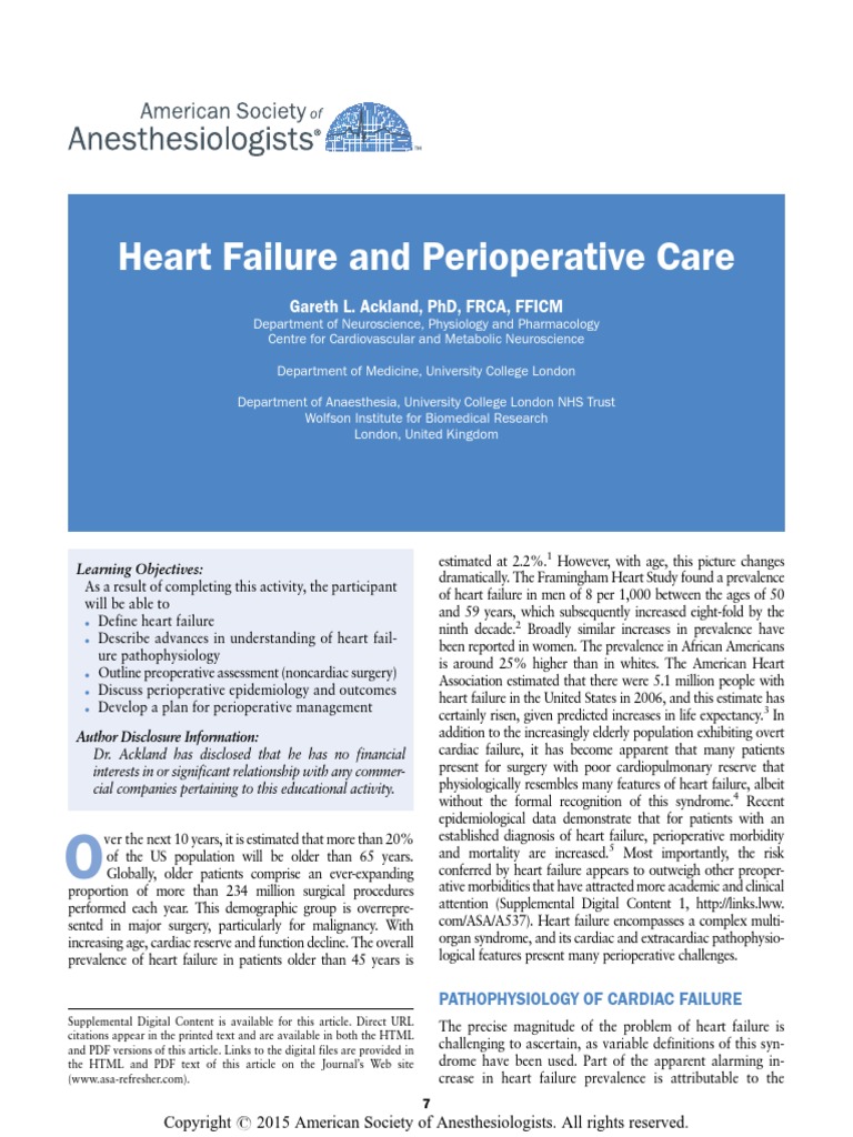 Heart Failure | Download Free PDF | Myocardial Infarction | Heart Failure