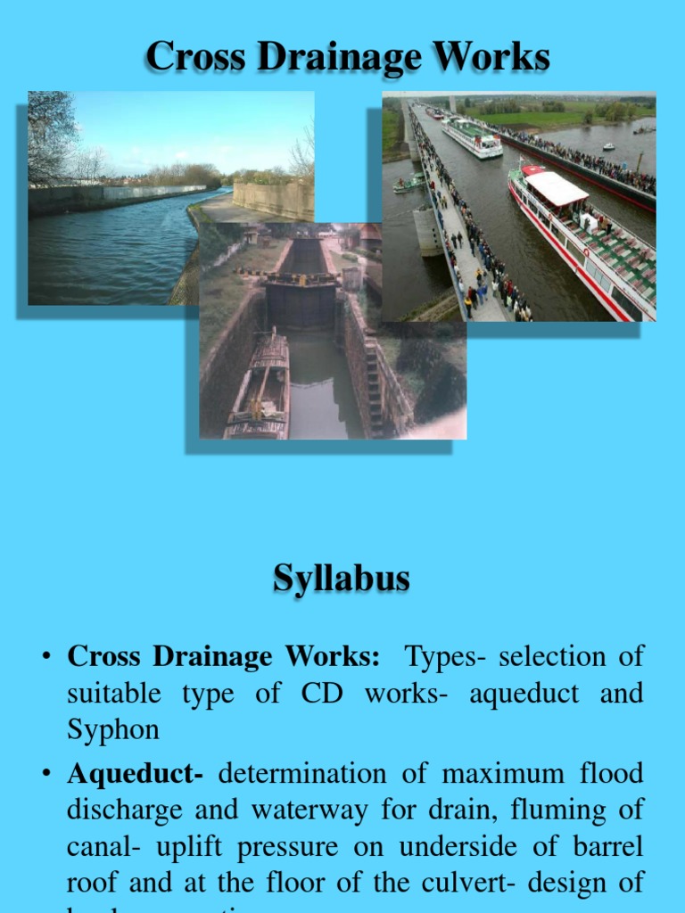 Cross Drainage Works | PDF | Flood | Discharge (Hydrology)