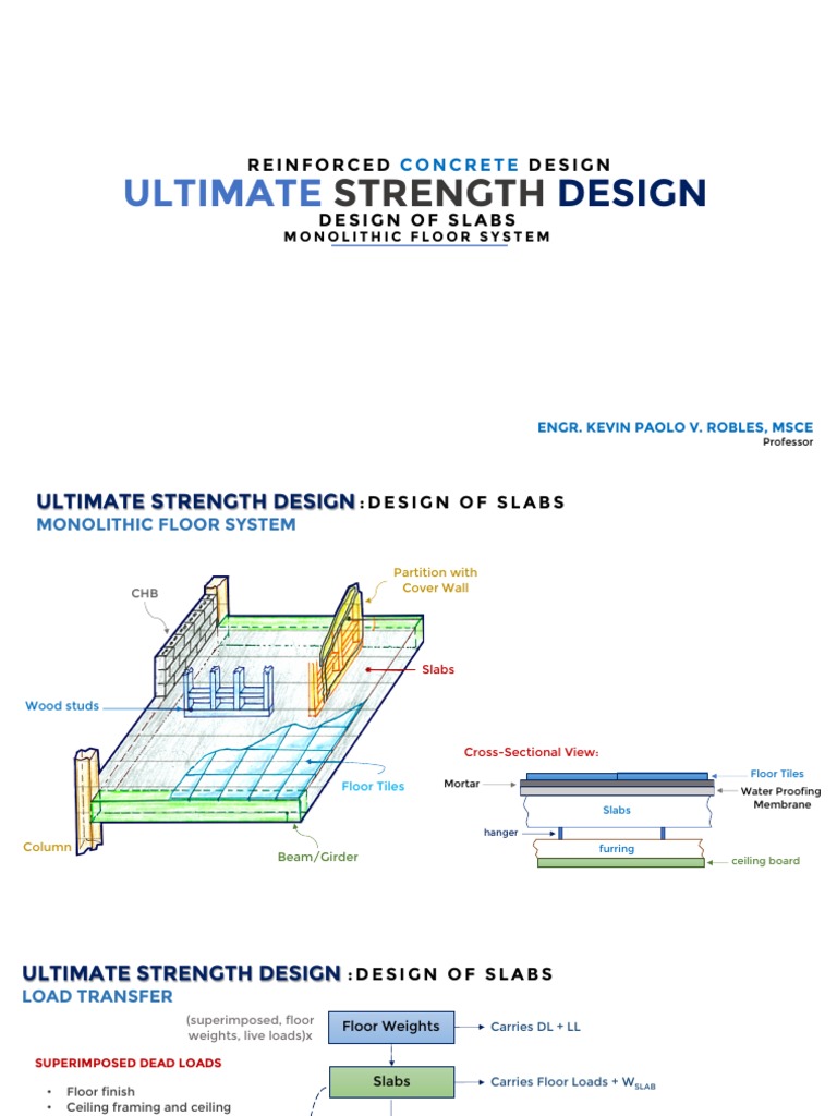 8 CE133P Ultimate Strength Design One Way Slabs Rev | PDF | Beam ...