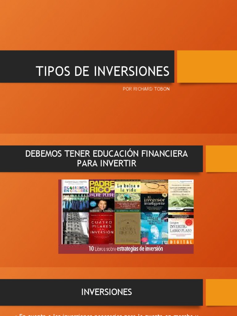 Act 4 Tipos de Inversion | PDF | Inversiones | Dinero