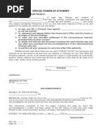 Spa (Spa For Filing A Case) | PDF | Power Of Attorney | Constitutional Law