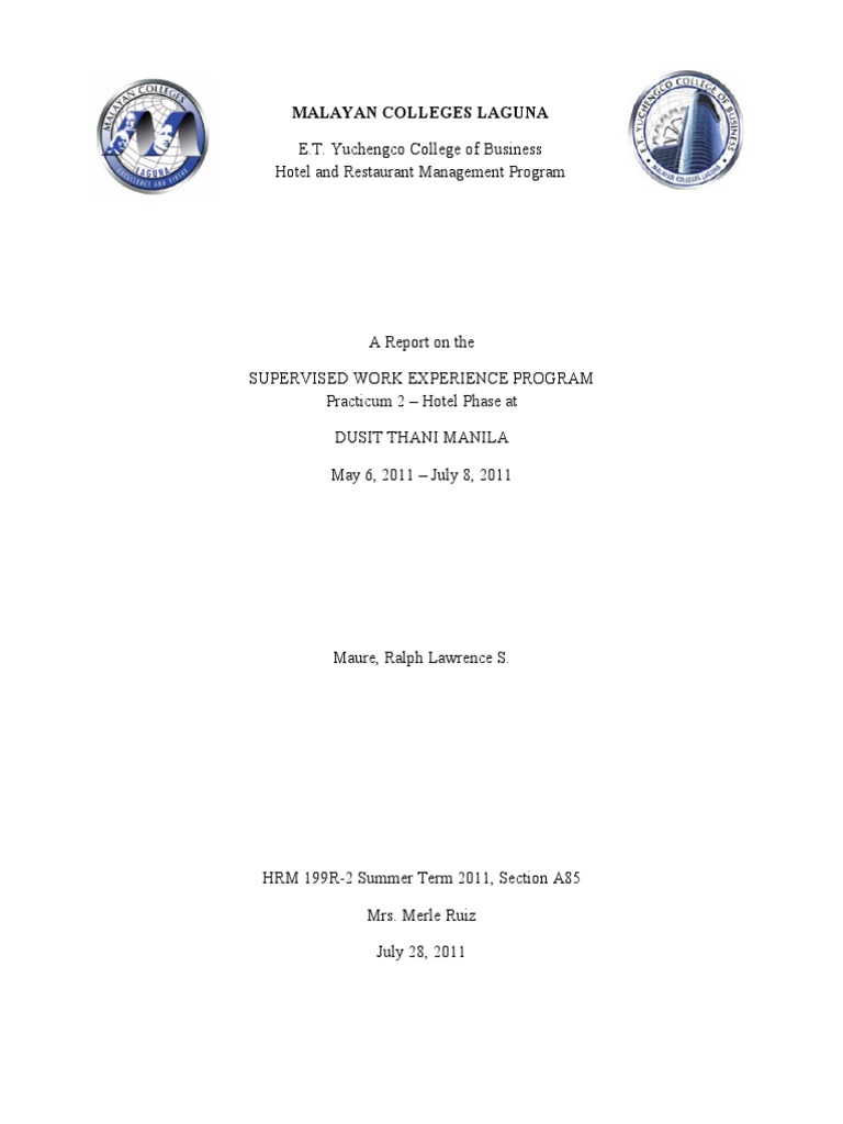 Practicum Report | PDF | Foods