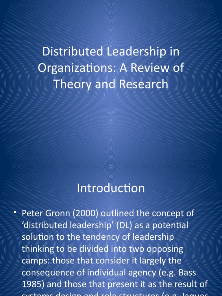 K01018 - 20200702194011 - Distributed Leadership in Organizations | PDF ...