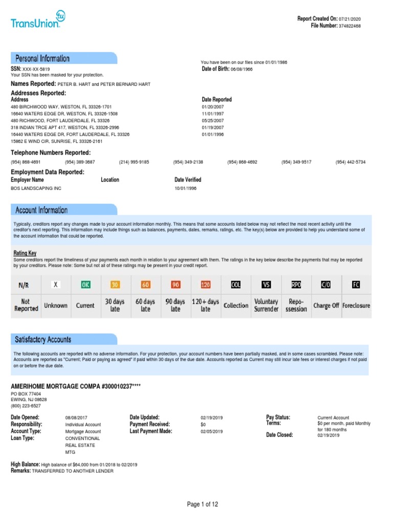 Equifax Credit Report Summary | PDF | Credit Bureau | Credit Score